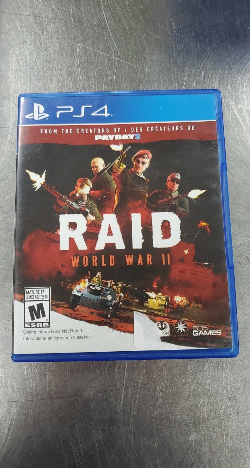 RAID WWII SONY PS4 - Instant comptant
