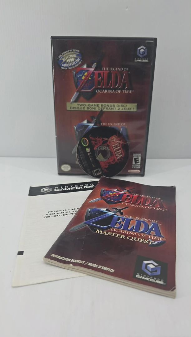 THE LEGEND OF ZELDA: OCARINA OF TIME / MAJORA'S MASK MASTER QUEST CIB ...