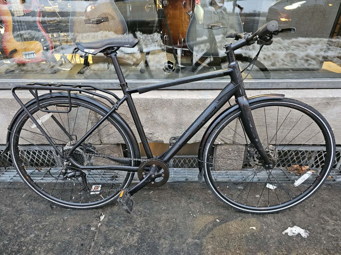 VELO HYBRIDE DE VILLE C:19.5 V:9 R: 27 OPUS STEP-OVER CITY BIKE 500(MEDIUM) - Instant comptant
